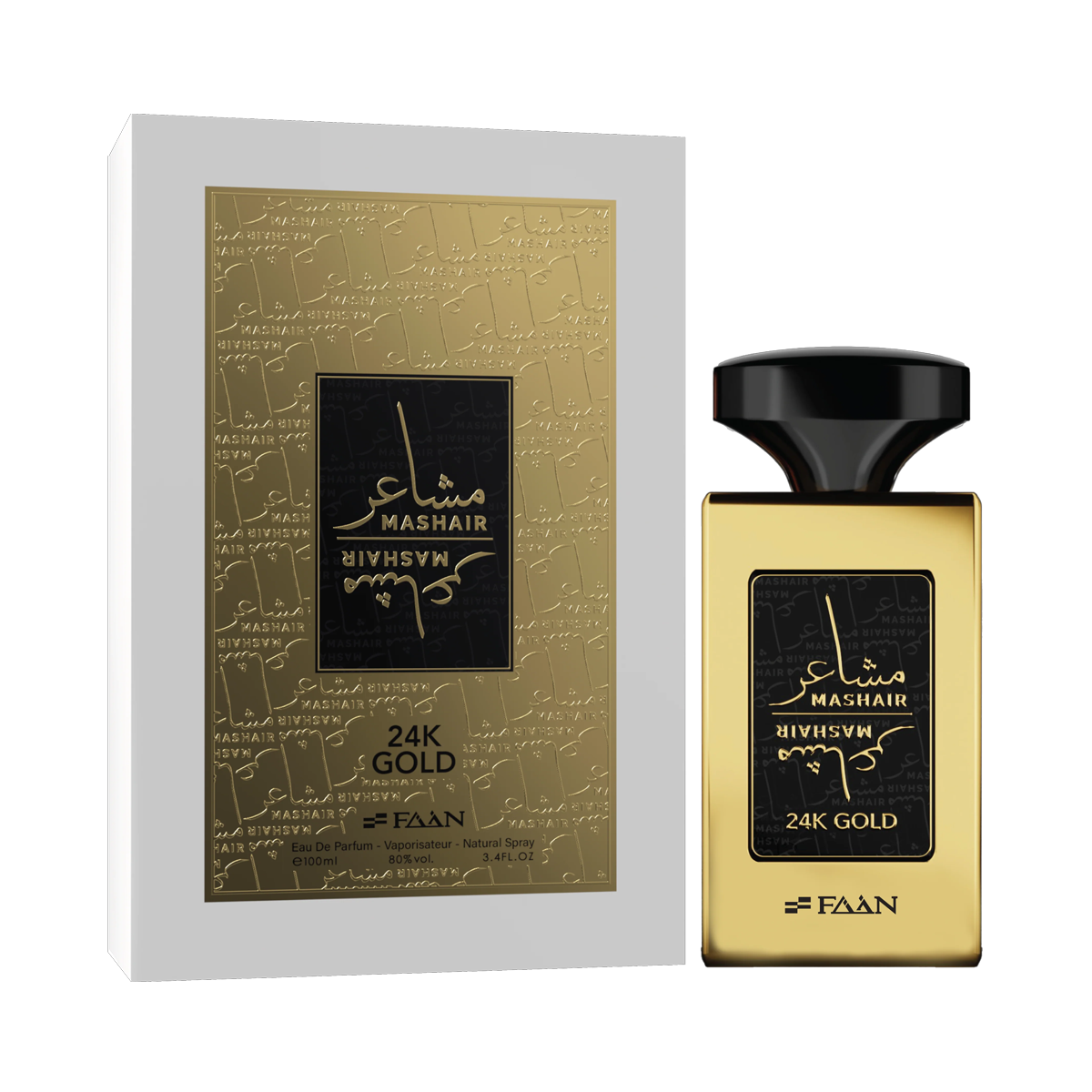 MASHAIR 24K GOLD مشاعر جولد (100مل للجنسين) – geniecollection